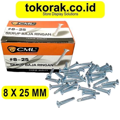 Jual SKRUP BAJA RINGAN 8 X 25 MM CAMEL SEKRUP GRC 8X25 BAUT BAJA RINGAN ...