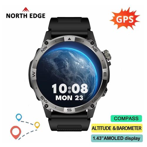 Promo NORTH EDGE HK08 Jam Tangan Pria Smart Watch Layar AMOLED GPS ...