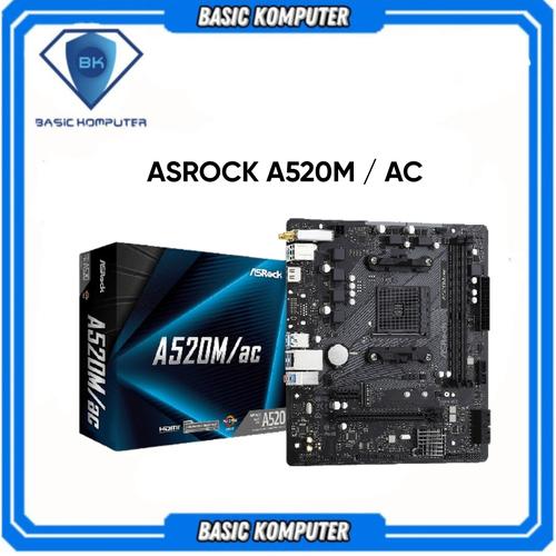 Jual MOTHERBOARD ASROCK A520M / AC ( AM4 / A520 / DDR4 ) - Jakarta ...