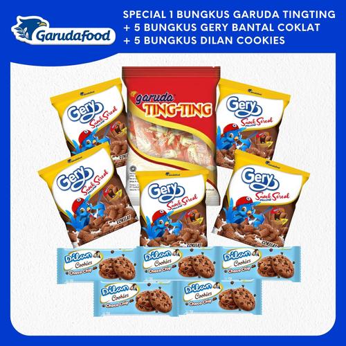 Promo SPECIAL 1 BUNGKUS GARUDA TINGTING+5 BUNGKUS GERY BANTAL COKLAT+5 ...