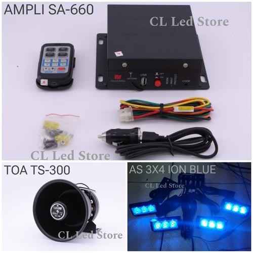 Jual PAKET TOA TS-300, AMPLI SA660 & STROBO AS 3X4 ION BLUE HIGH QUALITY - Jakarta Pusat - CL ...