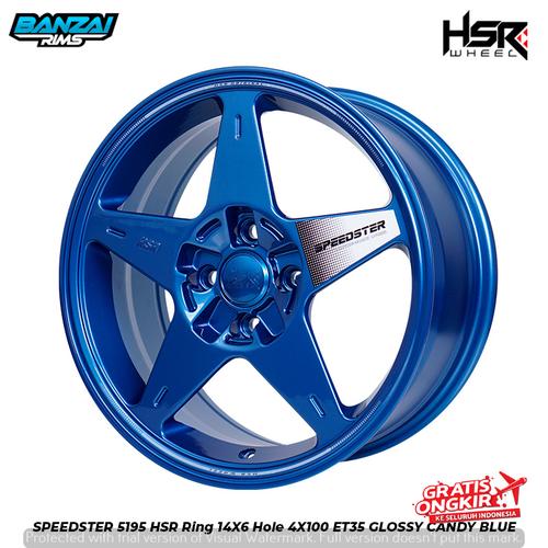 Jual Velg Mobil Racing HSR Untuk Mobil Wuling Air EV Tipe HSR SPEEDSTER Ring 14 Hole 4 Pcd 4x100 ...