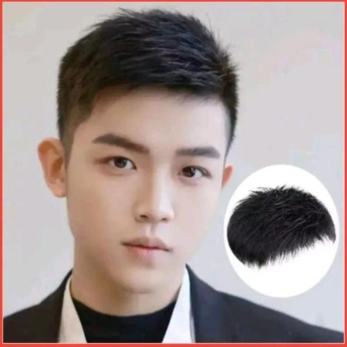 Jual ADA Wig Penutup Botak Pria Rambut Pendek Warna Hitam Toupee ...