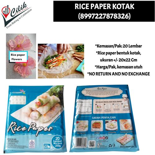 Jual bahan+masak+kitchen+dapur+resep+rice paper+kulit+spring roll ...