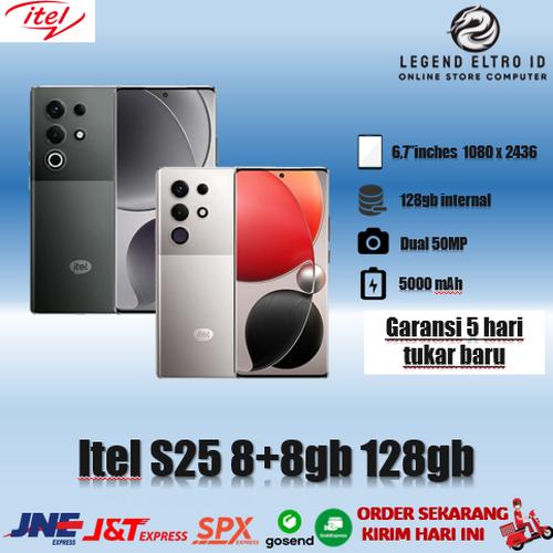 Promo Itel S25 RAM 8+8/128GB - 6.78"FHD Amoled 120hz - Super Bright Display 1800 nits- 32MP ...