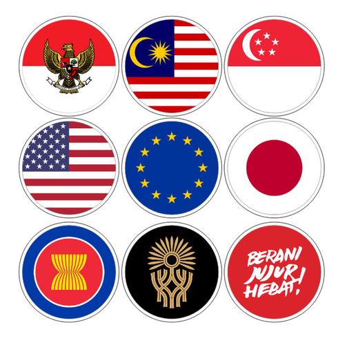 Jual PIN AKRILIK BENDERA NEGARA / LOGO PERUSAHAAN BISA REQUEST CUSTOM ...