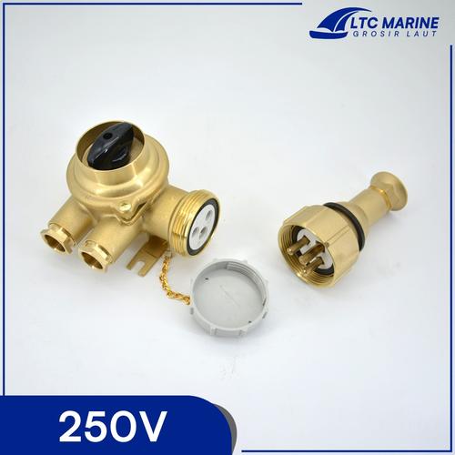 Jual IMPA 792888 Cast Brass Watertight Plug & Socket 3Pin 250V - Plug ...