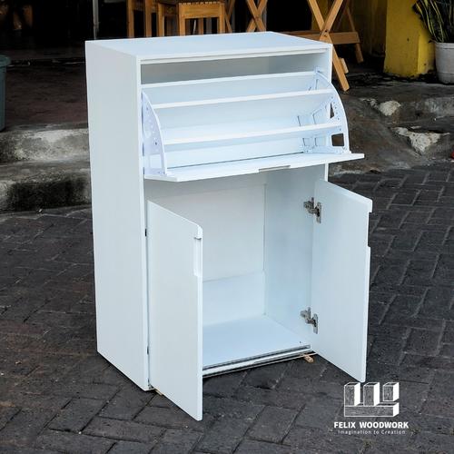 Jual lemari sepatu kayu multiplek / lemari galon - PVC SHEET - Kab ...