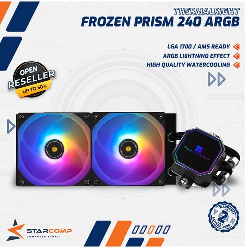 Promo THERMALRIGHT Frozen Prism 240 BLACK / WHITE ARGB CPU AIO Water ...