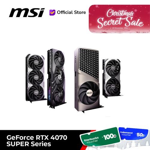 Promo MSI GeForce RTX 4070 SUPER 12GB GAMING X SLIM GDDR6X 192-bit [GPU ...