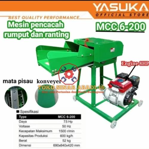 Jual Mesin pencacah rumput dan ranting Yasuka MCC 6-200 | mesin ...