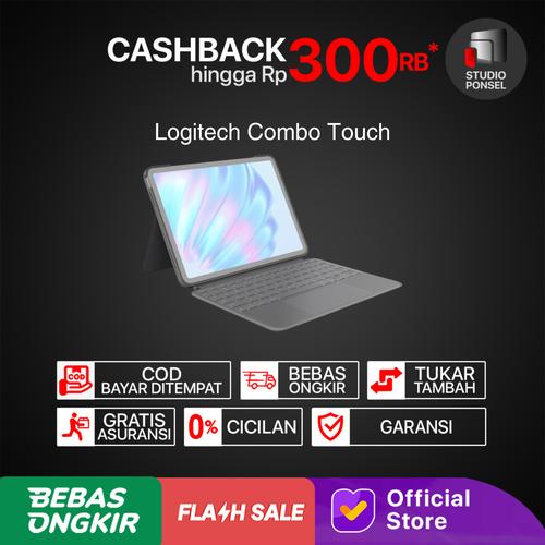 Promo Logitech Combo Touch Keyboard with Trackpad for iPad Air M2 Gen ...