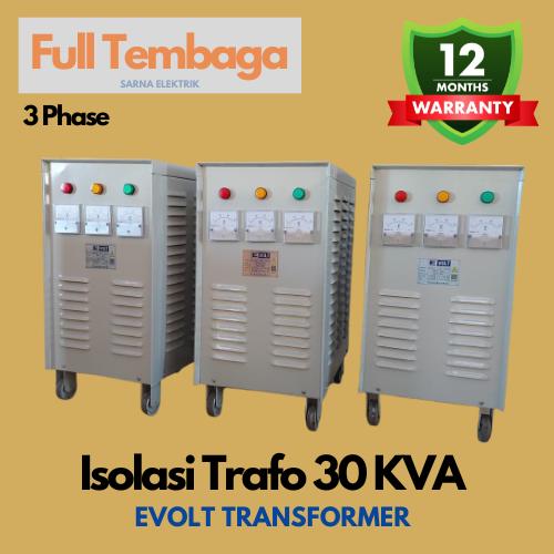 Jual Trafo Isolasi 30 KVA 3 Phase - Full Tembaga Dry Type - EVOLT ...