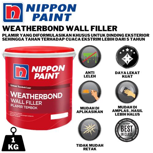 Jual NIPPON PAINT WEATHERBOND WALL FILLER 1KG NIPPON PAINT PLAMIR ...