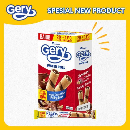 Promo Gery - 1 BOX Gery Wafer Roll Rasa Coklat Mede (252gr) - Jakarta ...