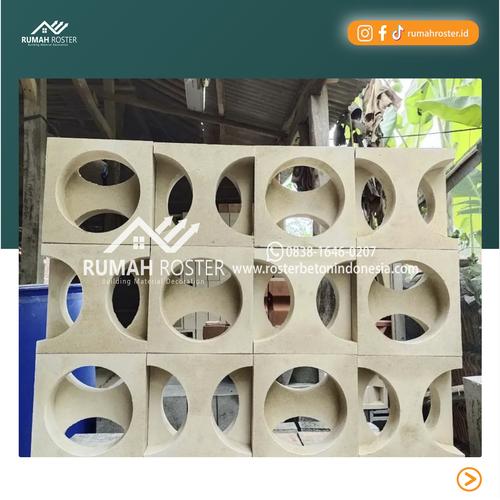 Jual Roster Beton Motif Hole / Roster Beton Motif Omega (2 Muka) - Abu ...
