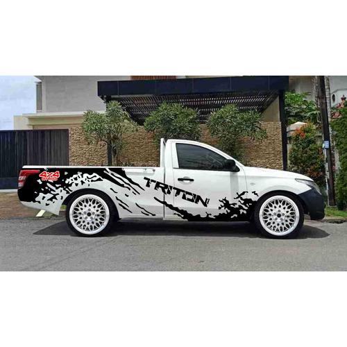 Jual STICKER CUTTING MOBIL TRITON SINGEL CABIN RANGER HILUX DMAX DOBLE ...