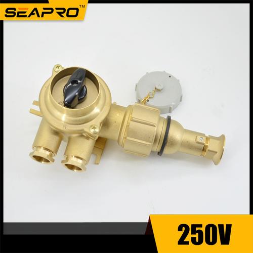 Jual IMPA 792886 792887 HNA Marine Brass Plug/Socket 3 Pin Watertight ...