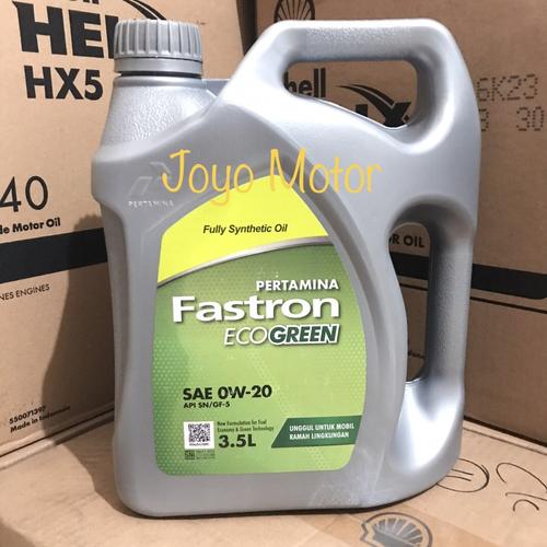 Jual OLI MESIN FASTRON ECO GREEN 0W-20 KEMASAN 3,5 LITER - Kota ...