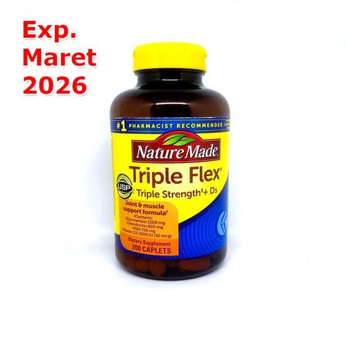 Jual Nature Made Triple Flex Triple Strength + D3 200 Kaplet TripleFlex ...