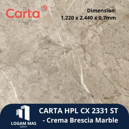 Jual CARTA SIGNATURE HPL CX 2331 ST - Crema Brescia Marble - High ...