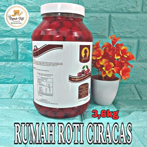 Jual CHERRY MERAH TANGKAI MARASCHINO RED CHERY WITH STEM 3,6KG CERI ...