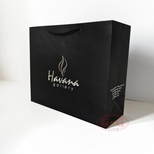 Jual Paper Bag Custom Print Premium Doff Poly Emboss, Tas Kertas, Uk ...