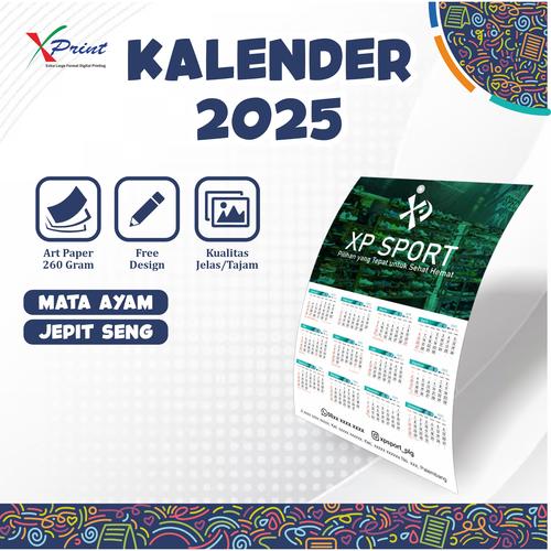 Promo CETAK KALENDER 2025 MURAH (CUSTOM FREE DESIGN) - Mata Ayam Kecil ...