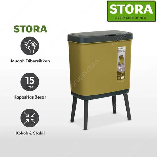 Jual Tempat Sampah 15 Ltr TRASH BIN Stora Dengan Kaki Penyangga - Biru ...