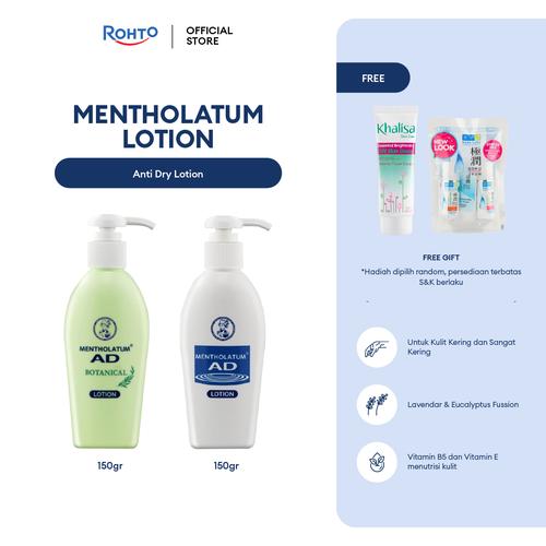 Promo [2in1 Bundle] Mentholatum AD Lotion 150 gr + Mentholatum AD Botanical Lotion 150 gr ...
