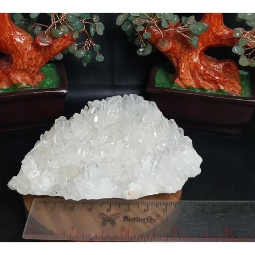 Jual Batu Natural Chrysanthemum Crystal Clear Quartz cluster Top Grade ...