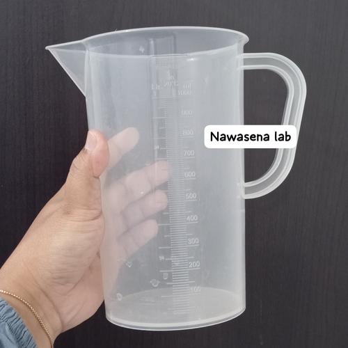 Jual Graduated Pitcher PP 1000ml Transparent Teko Ukur Laboratory 1L ...