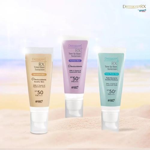 Jual Rohto Dermacept RX Tone Up Base Sunscreen SPF50 PA++++ 40g Non ...