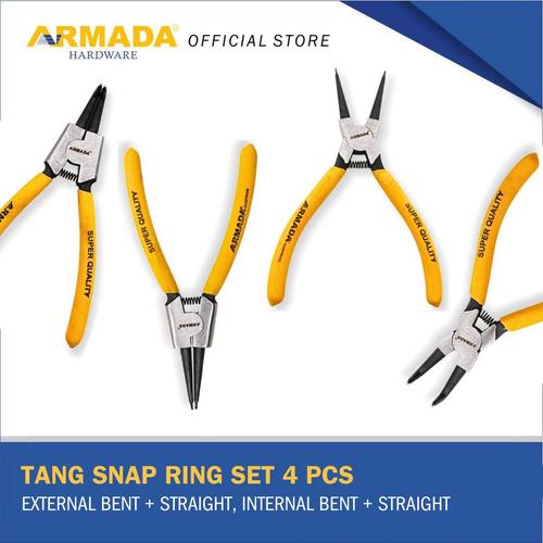 Jual Tang Snap Ring SET 4 PCS ARMADA External Internal Bent Straight ...