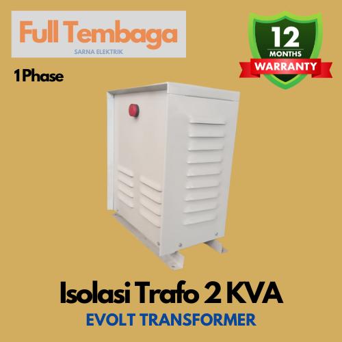 Jual Trafo Isolasi 2 KVA 1 Phase - Full Tembaga Dry Type - EVOLT Trafo ...