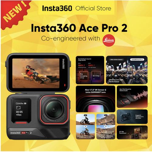 Jual Insta360 Ace Pro 2 Action Camera 8K UltraHD Leica Lens Waterproof - Dual Baterai - Kota ...