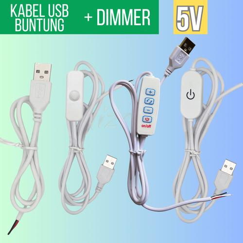 Jual Kabel Usb Buntung Dimmer Led Strip Switch On Off Tombol Saklar 5V - USB Buntung - Jakarta ...