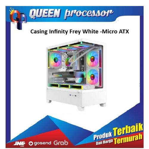 Jual Casing Infinity Frey White -Micro ATX -Tempered Glass - Jakarta ...