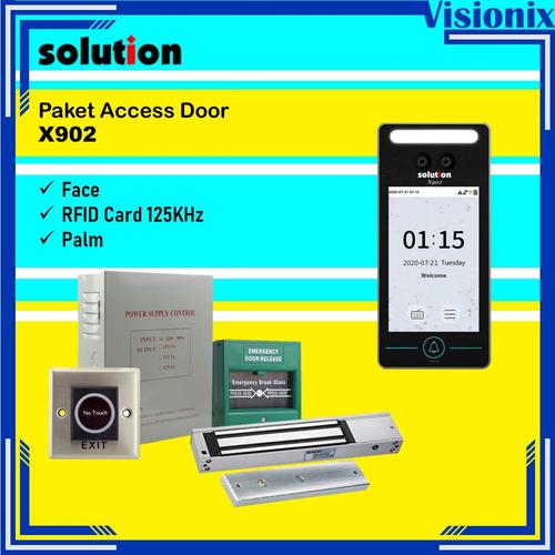 Jual Paket Access Control Face Solution X902 Access Door Lock - 1 Set ...