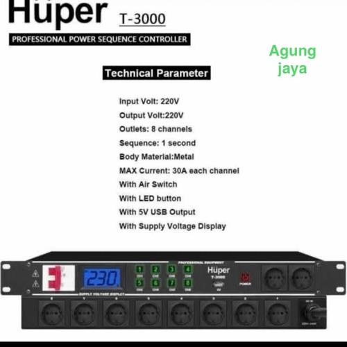 Jual Power Sequenser Sequencer HUPER T3000 / T 3000 Original Garansi ...