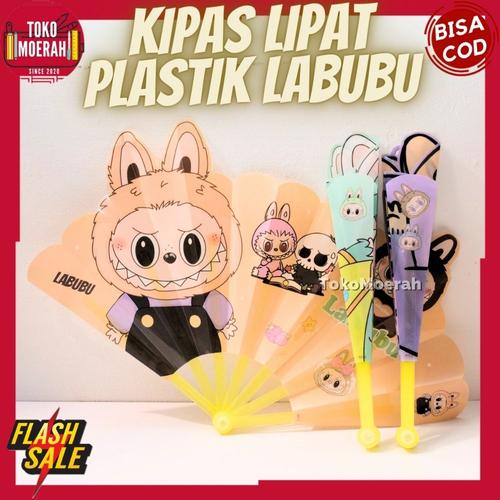 Jual KIPAS LIPAT LABUBU LUCU UNIK MAINAN KIPAS LIPAT LABUBU LABU LABU ...