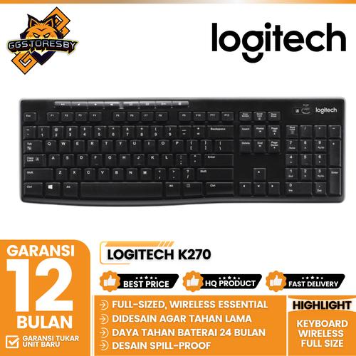 Jual LOGITECH K270 KEYBOARD WIRELESS FULL SIZE - Kota Surabaya ...