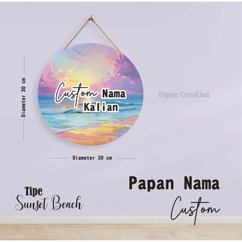 Jual Papan Nama Custom Model Bulat [Diameter 30 cm] - Kab. Kediri ...