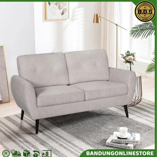 Jual Sofa Fabric 2 Seater Dudukan Cokelat Muda Informa Osaka Sofa Ruang ...