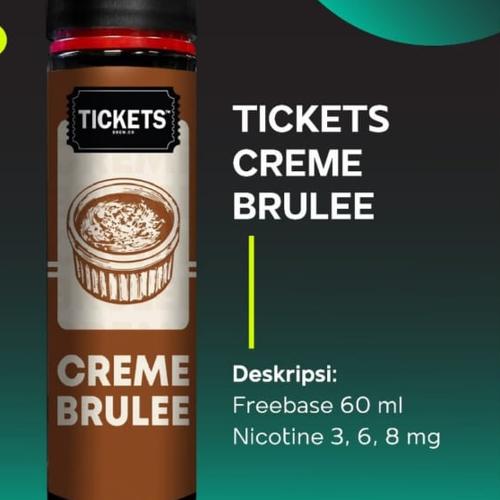 Jual EJM Liquid Tickets Brew Creme Brulee 60ML BEST ASIA CREAMY 2018 ...