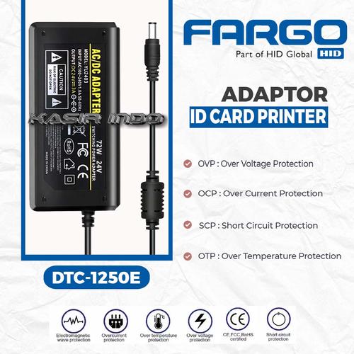 Jual Adaptor Fargo DTC 1250E ID Card Printer | Power Supply Printer ...
