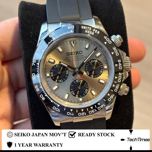 Jual Seiko Daytona Mod VK63 Japan Movement Seikomod Panda Platinum ...