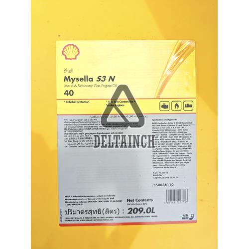 Jual Oli Shell Mysella S3 N 40 - (Gas Engine Oil Drum 209Lt) - Kab ...