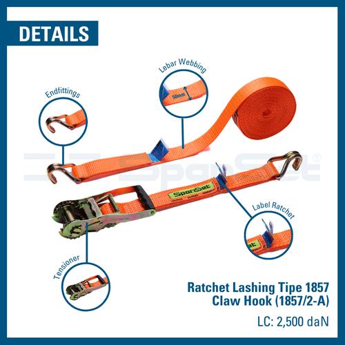 Promo SpanSet Ratchet Lashing 1857 Endless, 10m. Webbing Width 50mm - 7 ...