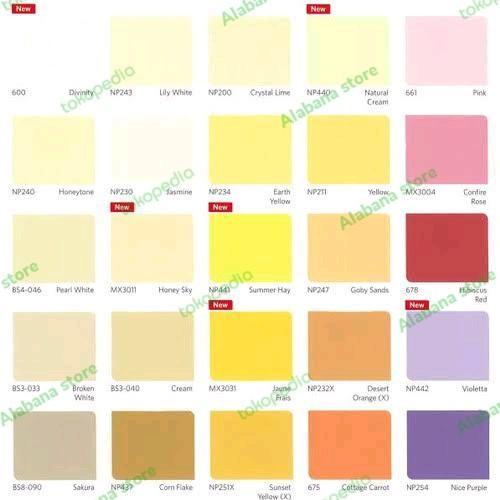 Jual Nippon Paint Vinilex pro 1000 4.5kg - Cat Tembok - Warna KATALOG ...